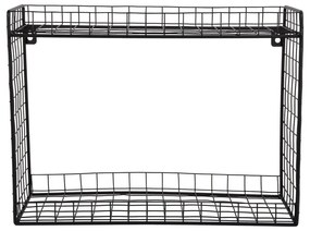 Černá patrová ocelová police 40 cm Reja – PT LIVING