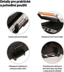 Lauben Contact Grill 2000SB / kontaktní gril / 2000 W / plocha 1500 cm