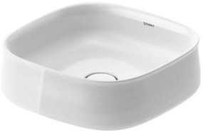 Duravit Zencha - Umyvadlo na desku 42x42 cm, bez přepadu, DuraCeram, bílá 2373420079