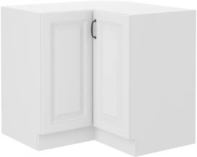Kuchyňská skříňka Stilo 90x90 DN 1F BB korpus bílá, dvířka bílá