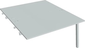 Hobis Kancelářský stůl k řetězení Hobis USDA 1400R, deskaakát, bílá RAL 9016