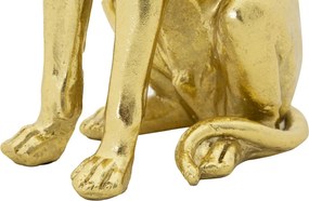 Dekorativní soška Dog 33 cm zlatá