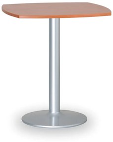 Konferenční stolek FILIP II, 660x660 mm, šedá podnož, deska bílá
