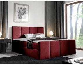 Kontinentální postel Bautista, Rozměr postele: 160x200, Barva:: ekokůže Soft 010a