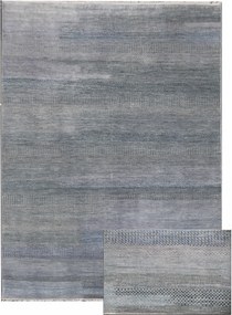 Ručne viazaný kusový koberec Diamond DC-MCN Silver / light blue, 245x305, šedá, chodba / predsieň, Diamond Carpets India