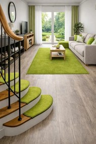 Vopi Nášlapy na schody Eton zelený obdélník, samolepící - 24x65 obdélník (rozměr včetně ohybu)