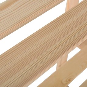 Úložný regál se 3 policemi 80 x 28,5 x 90 cm masivní borovice 327321