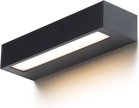 RED R14198 ASTER 25 nástěnná černá mléčný akryl 230V LED 2x6W IP65 3000K - RED - DESIGN RENDL
