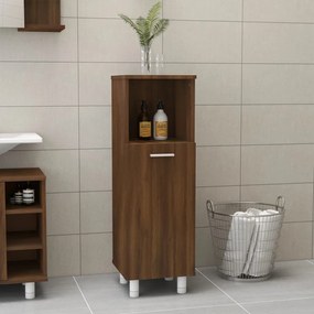 Koupelnová skříňka hnědý dub 30 x 30 x 95 cm kompozitní dřevo - Default Title