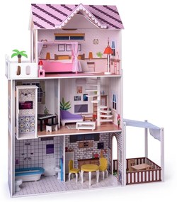 Woody Domeček pro panenky s výtahem Malibu, 75 x 39 x 120 cm