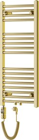 Mexen Ares, elektrické topné těleso 900 x 400 mm, 300 W, zlatá lesklá, W102-0900-400-2300-50