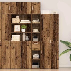 Úložná skříňka 2 ks Staré dřevo 30 x 42,5 x 225 cm 3365640