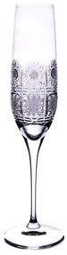 Onte Crystal Bohemia Crystal broušené sklenice na šampaňské 500pk 200 ml 2KS