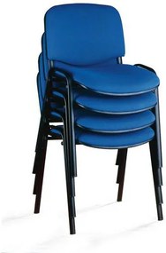 No brand  Konferenční židle ISO Velours Black, černá