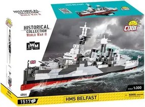 COBI 4844 II WW HMS Belfast IWM / 1517 kostek / 1:300 / od 10 let