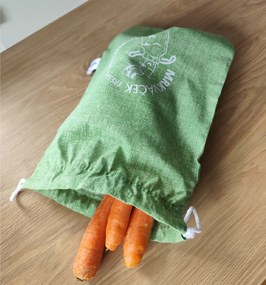 Wrap - up Funkční pytlík MRKVÁČEK, sáček na zeleninu (1kg), aby zůstala čerstvá - mix barev Barva: zelená