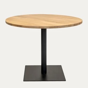 Kulatý dřevěný stůl VERNI 115 cm