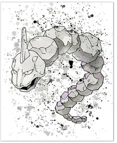 Obraz s motivem Pokémon - 4 rozměry Rozměr: 30x40 cm, Varianta: Onix
