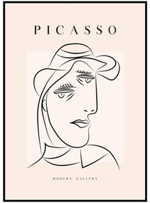 Pablo Picasso - Portrét ženy A4 (21 x 29,7 cm)