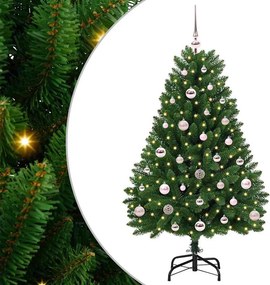 Umělý vánoční stromeček 120 cm 150 LED Teplá bílá PVC a ocel 3395669