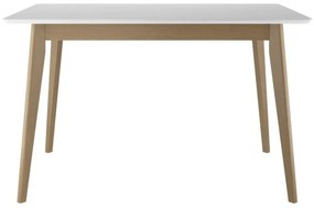 Obdélníkový jídelní stůl Pegasus Classic 120x76cm Bíla/Dub Daiva Casa
