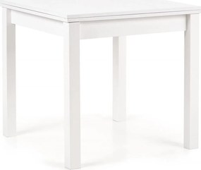 Jídelní stůl CONOR - 80(160)x80x76 - rozkládací - bílý