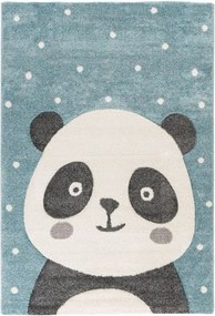 Kayoom Dětský koberec s motivem (panda / modrá, 80 x 150 cm)
