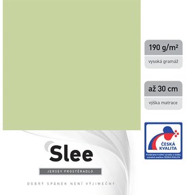 Slee jersey prostěradlo - hrášková Rozměr: 180 x 200 cm