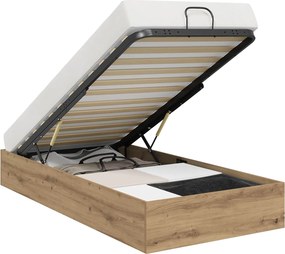 Ottoman postel Řemeslný Dub 75,5 x 190 cm Dřevěný materiál 3409308