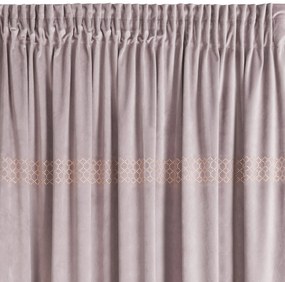 ZATEMŇOVACÍ ZÁVĚS NA PÁSCE JOVITA 140X270 CM PÚDROVĚ RŮŽOVÁ