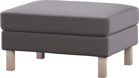 Potah na podnožku IKEA Karlstad barva hnědá látka sametová