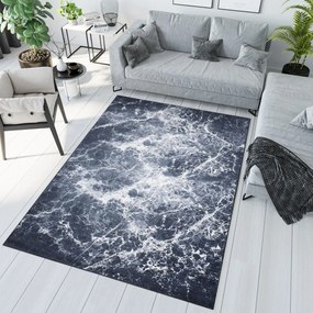 Tmavý módní koberec s abstraktním vzorem Šířka: 120 cm | Délka: 170 cm