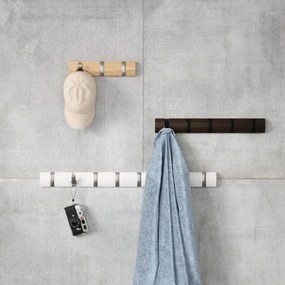 Matně bílý nástěnný věšák z borovicového dřeva 81 cm Flip – Umbra