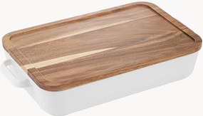 Porcelánová pečicí forma's dřevěným víkem Alto