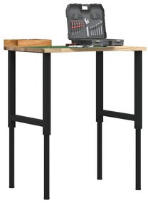 Pracovní stůl 80 x 60 x (71,5–98) cm masivní dubové dřevo 3309694