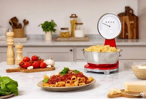Červená plastová digitální kuchyňská váha – SMEG