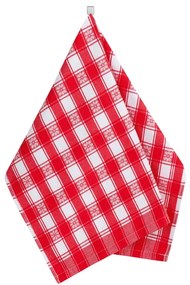 Bellatex Kuchyňská utěrka 1 ks 50x70 cm Kytička červená