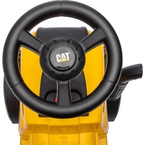 Odrážedlo traktor CAT 2xAA žlutá/černá