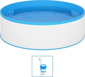 vidaXL Nadzemní bazén se závěsným skimmerem a čerpadlem 350x90 cm [3070801] Barva: Šedá