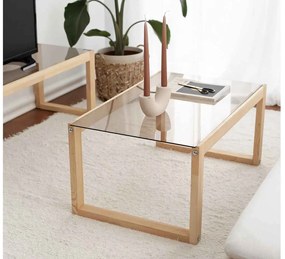 Designový konferenční stolek Vaidehi 85 cm přírodní