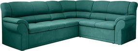 Rozkládací rohová sedačka ALEXIA DELUXE 270x220 levý roh zelená