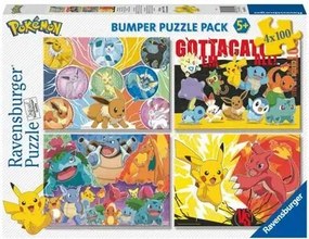 Ravensburger - Puzzle - Pokémon - 4x100 dílků / od 5 let