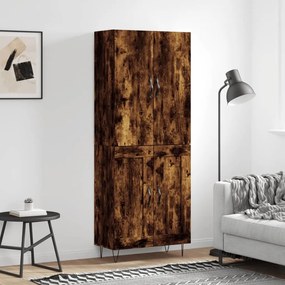 vidaXL Skříň highboard 69,5 x 34 x 180 cm kompozitní dřevo [3198079] Barva: bílá s vysokým leskem