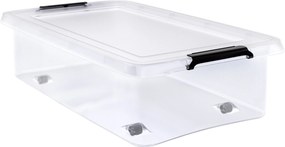 Deuba Úložný box průhledná 60 × 40 × 17 cm 30L stohovatelný