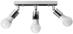 Toolight - Stropní lampa 3-ramenná 3xE27 60W APP700-3C, chromová, OSW-05209