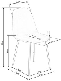HALMAR K379 židle šedá