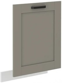 Kuchyňská dvířka LUNA ZM 713x596 soklová lišta: bílá, barva dvířek: světle šedá CLAY