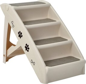 Costway Pet Schody se 4 schody Přenosný šplhací žebřík Bezpečná rampa pro psy