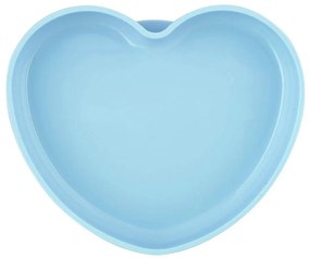 Chicco Silikonový talíř srdíčko 9 m+ Modrozelený