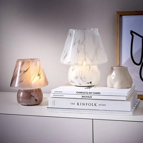 Butlers MISS MARBLE LED Lampa 21,5 cm - bílá